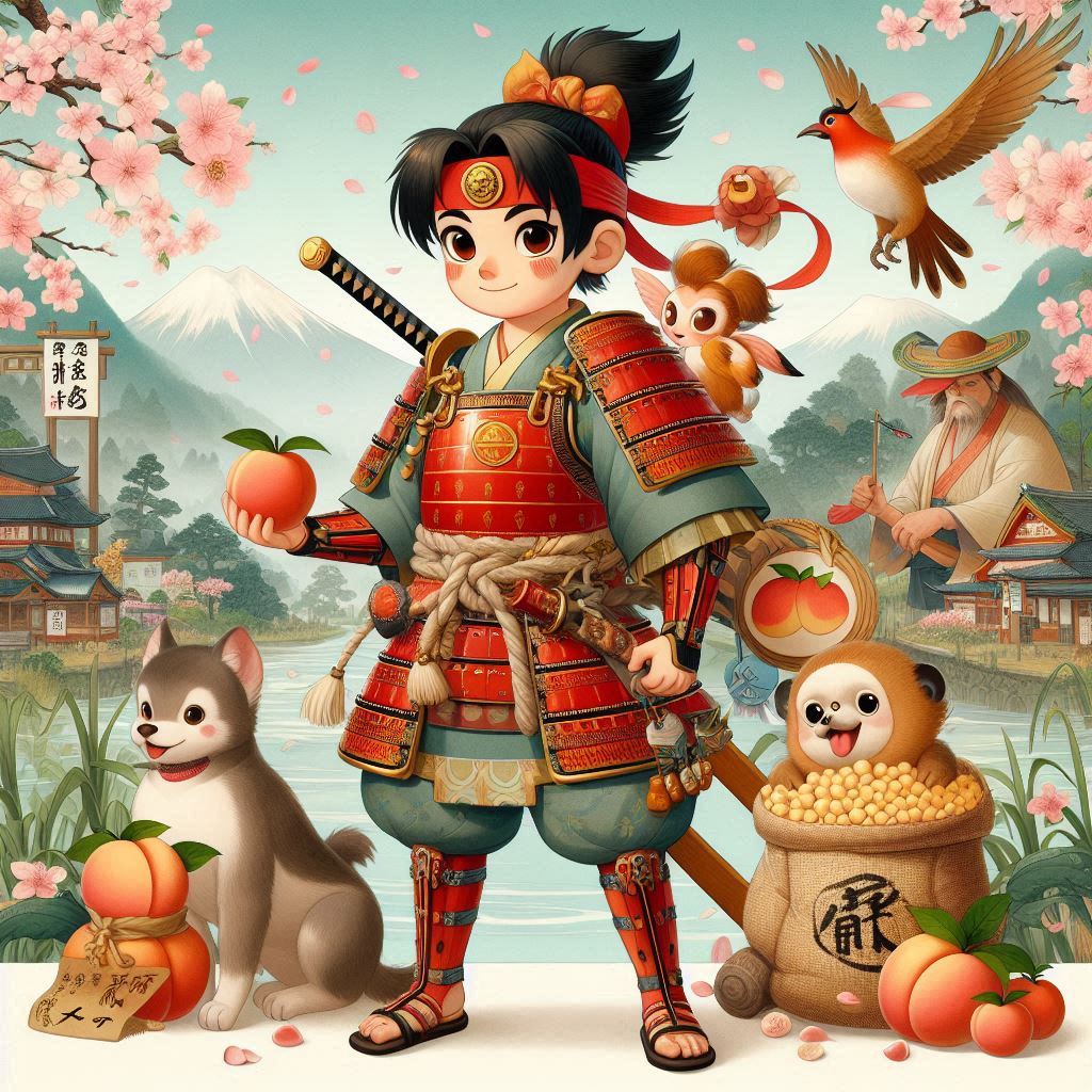 Momotaro Peach Boy And Hero Of Japanese Folktales