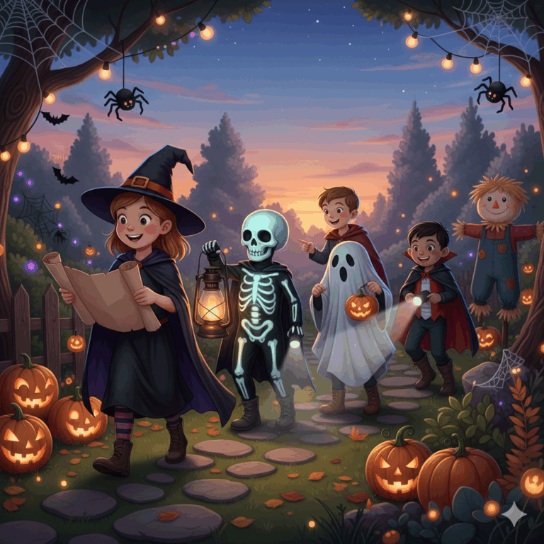 How To Create A Spooky Halloween Treasure Hunt For Kids